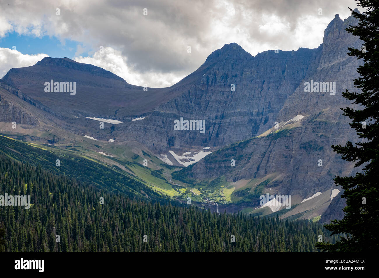 Grinnell glacier aerial hi-res stock photography and images - Alamy