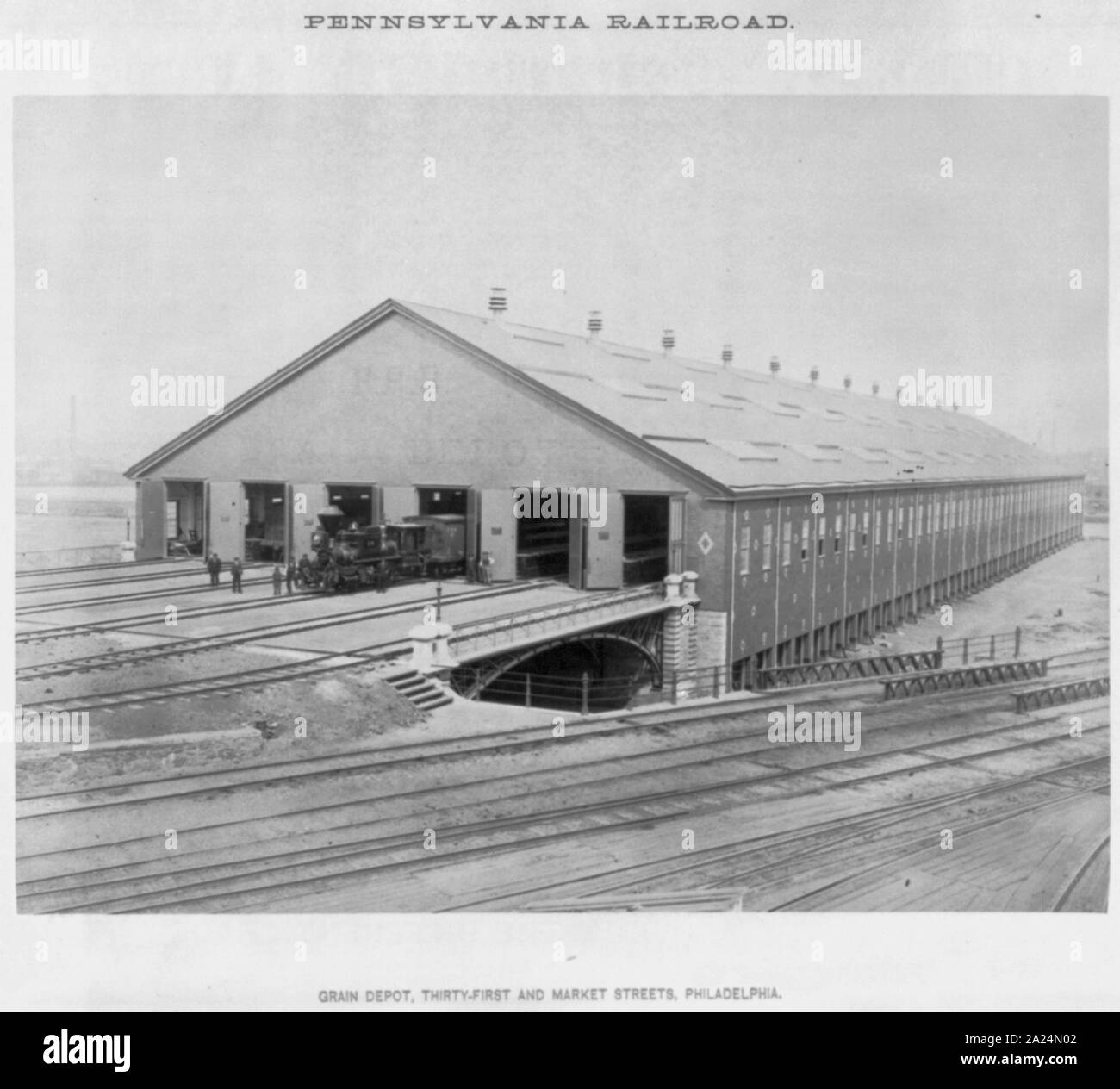 Pennsylvania Railroad advertising material: Grain depot, 31st and ...