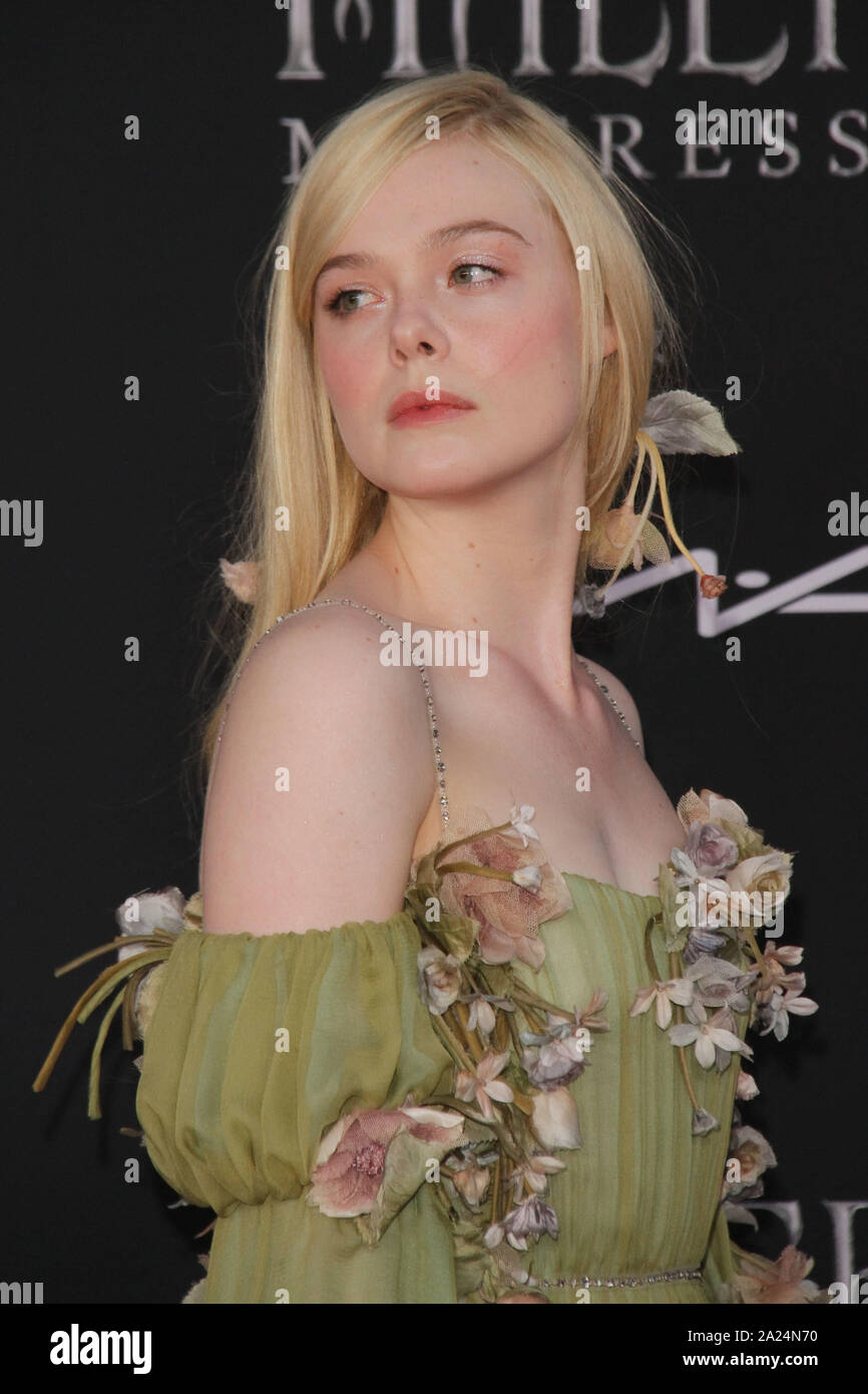 Los Angeles, USA. 30th Sep, 2019. Elle Fanning at Disney's "Maleficent ...