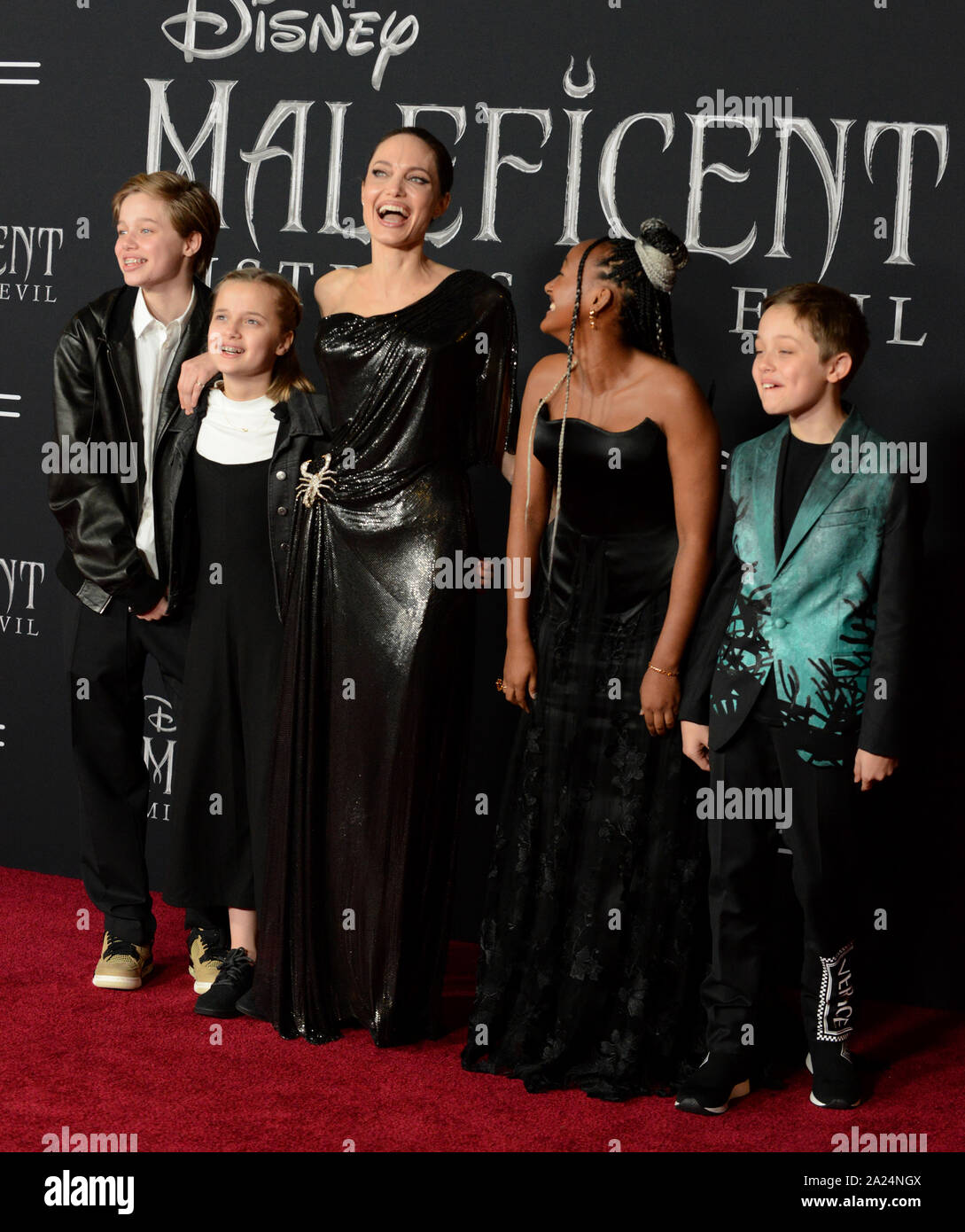 Los Angeles, USA. 30th Sep, 2019. Angelina Jolie & children at the ...