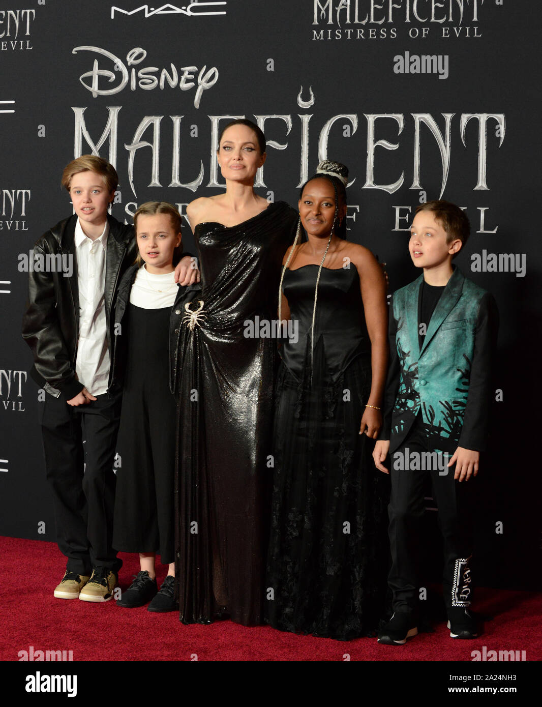 Los Angeles, USA. 30th Sep, 2019. Angelina Jolie & children at the ...
