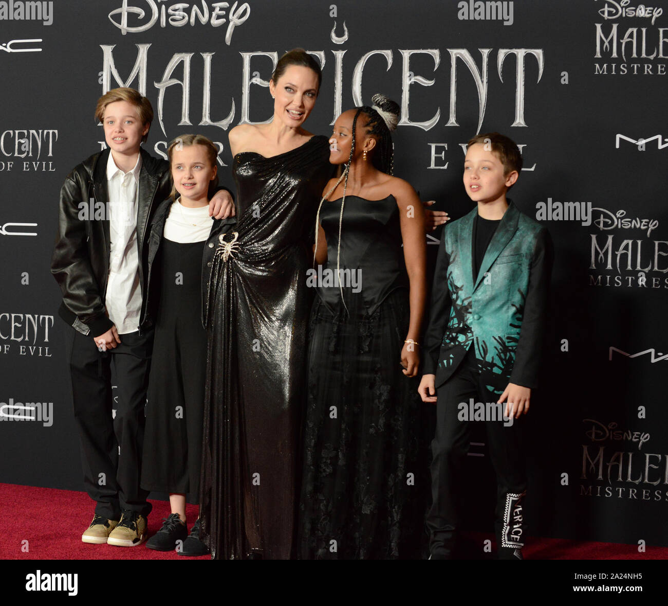 Los Angeles, USA. 30th Sep, 2019. Angelina Jolie & children at the ...