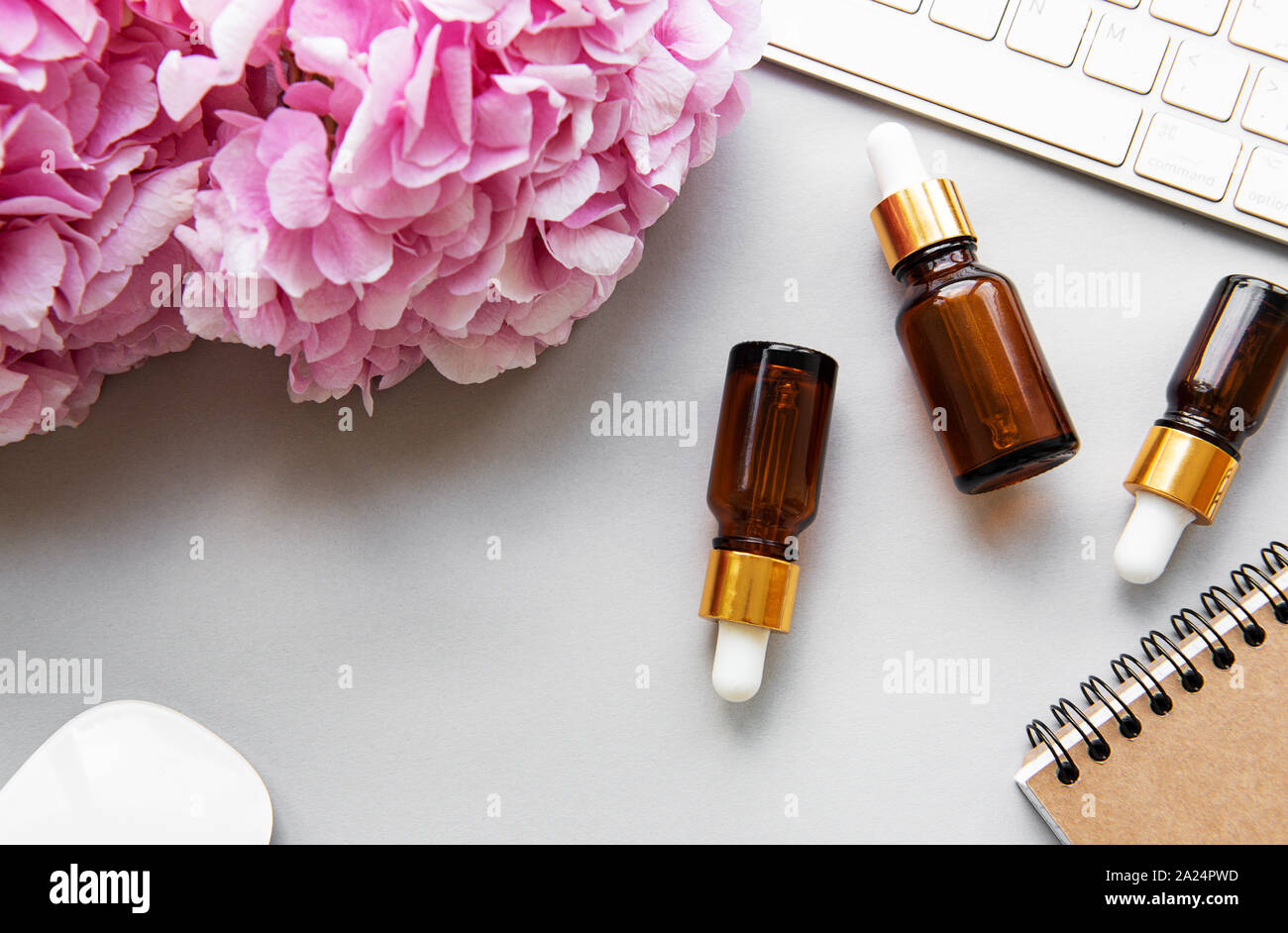 Science lab project research experiment or cosmetic medical concept ...