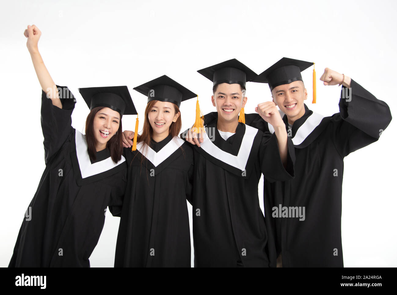 Group of graduating students standing together Stock Photo - Alamy