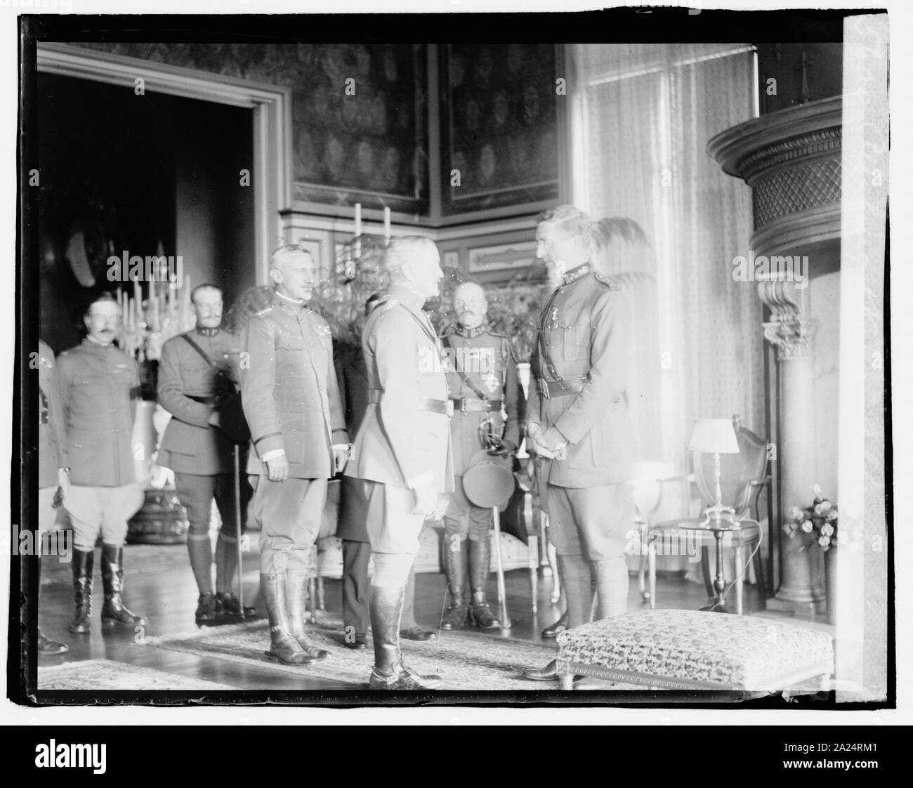 Pershing & King Albert Stock Photo - Alamy