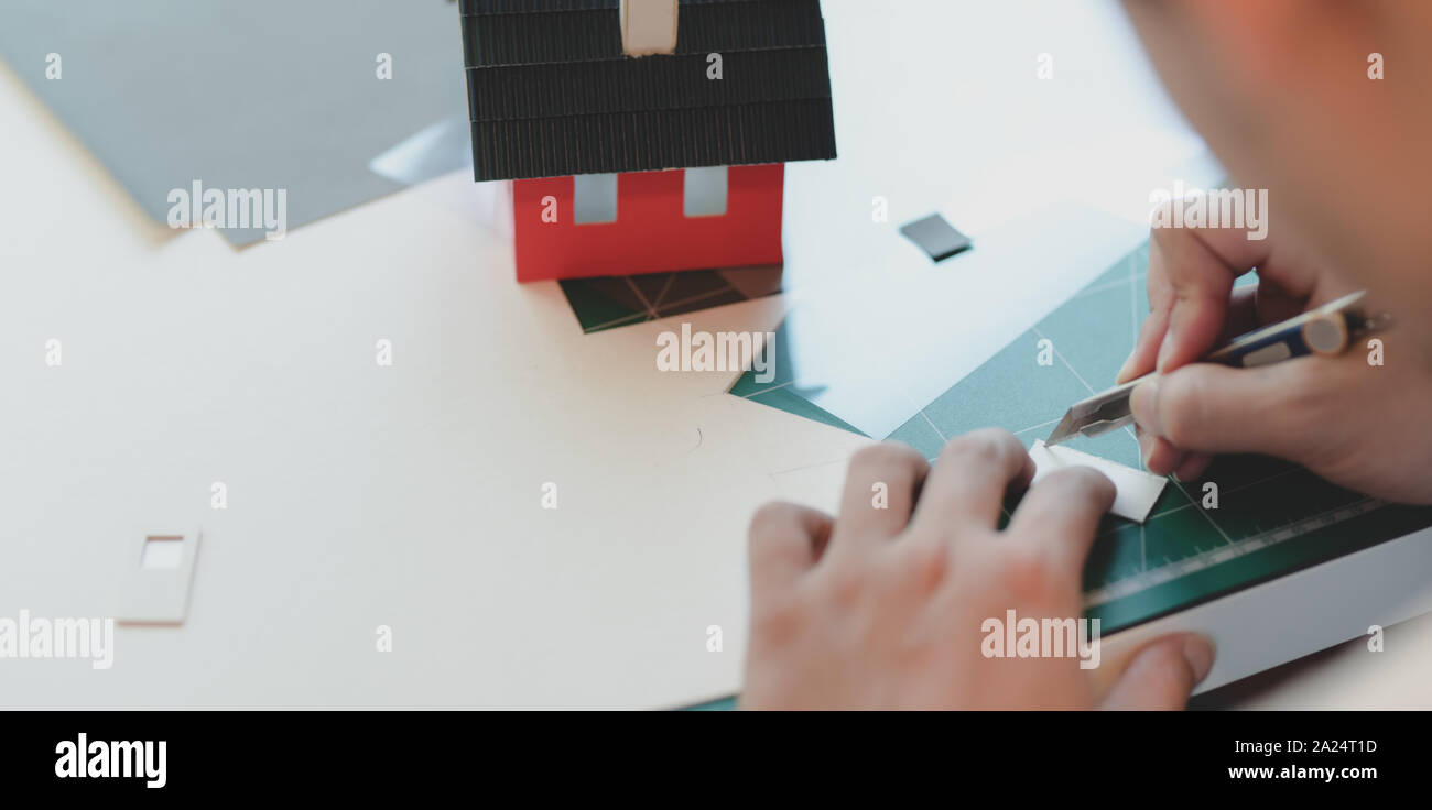 Architect model cardboard hi-res stock photography and images - Alamy