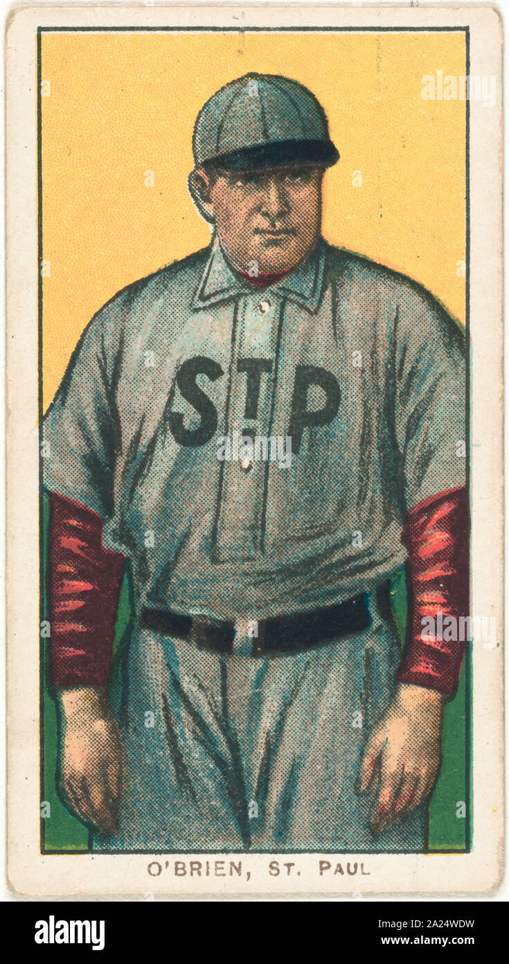 Peter O'Brien, St. Paul Team, baseball card portrait Stock Photo - Alamy