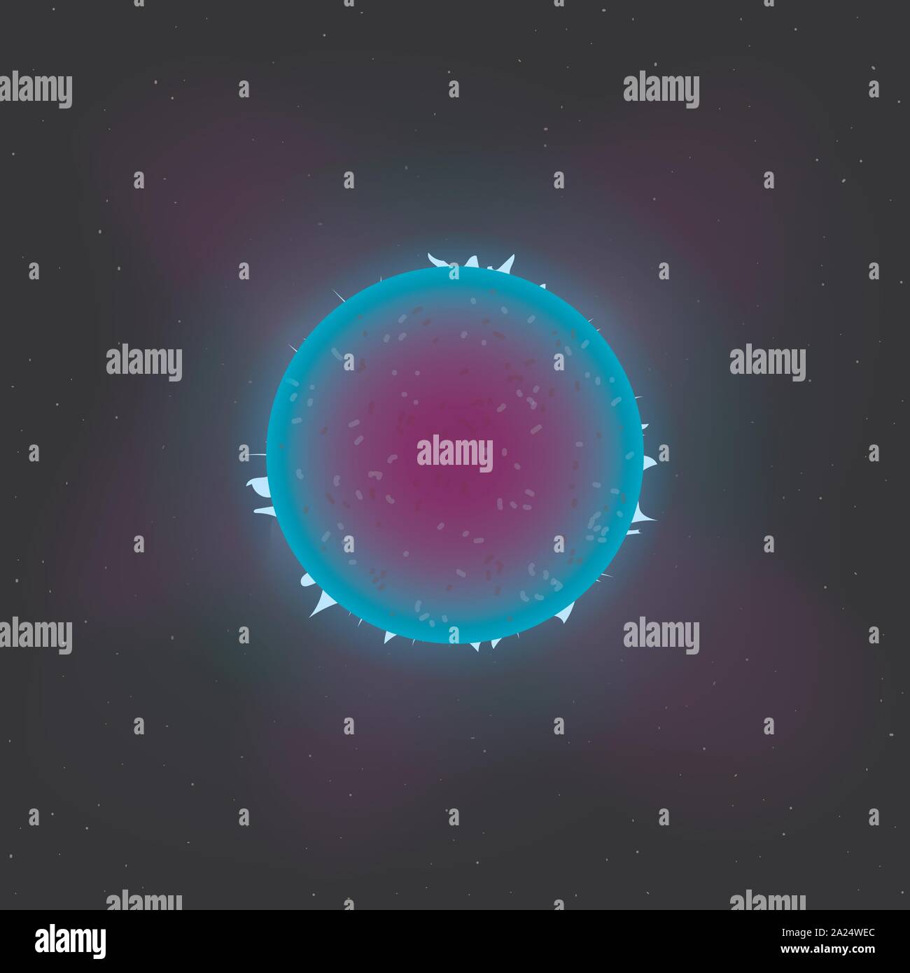 Radio-quiet neutron star, vector illustration Stock Vector Image & Art ...