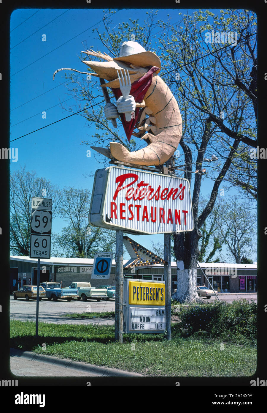 Petersons restaurant sign hi-res stock photography and images - Alamy
