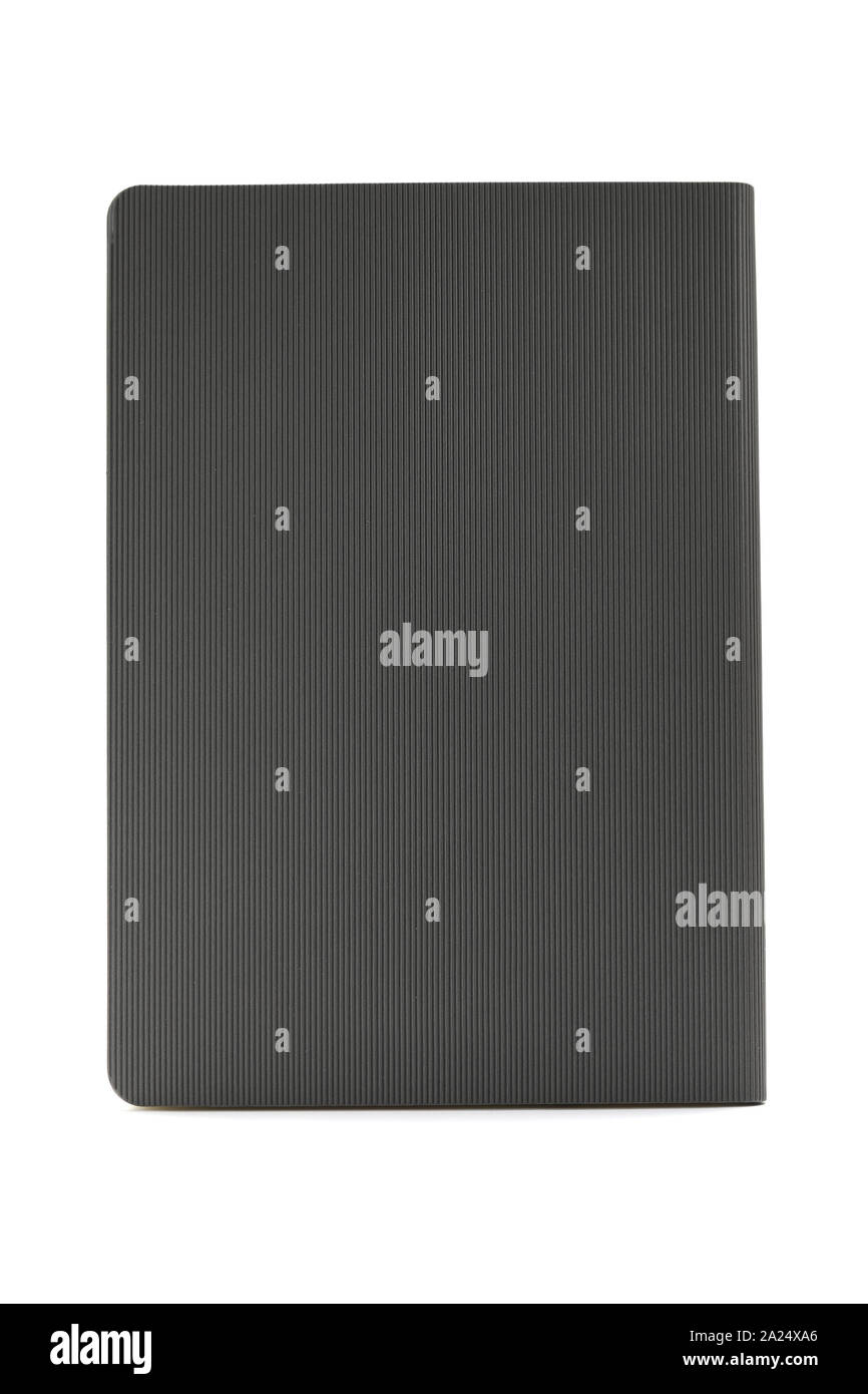 Gray diary isolated on white background Stock Photo - Alamy