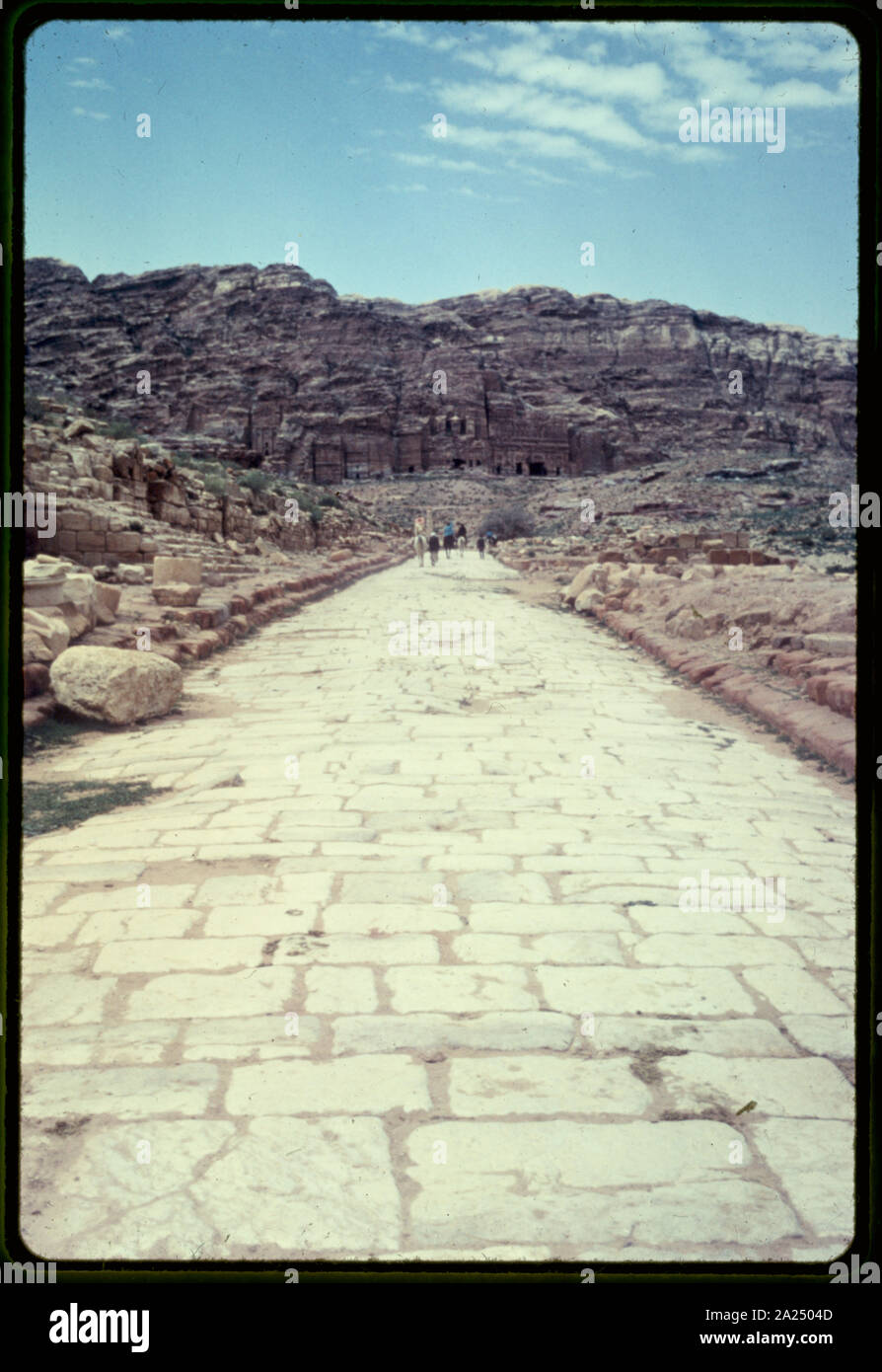 Petra. Roman road Stock Photo - Alamy