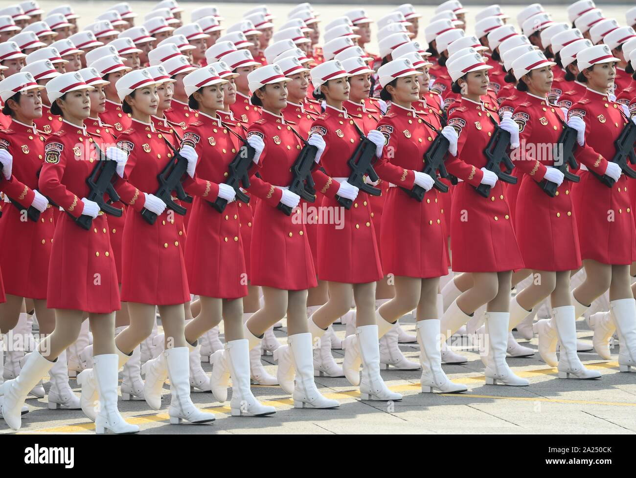 Beijing military women parade hi-res stock photography and images - Alamy