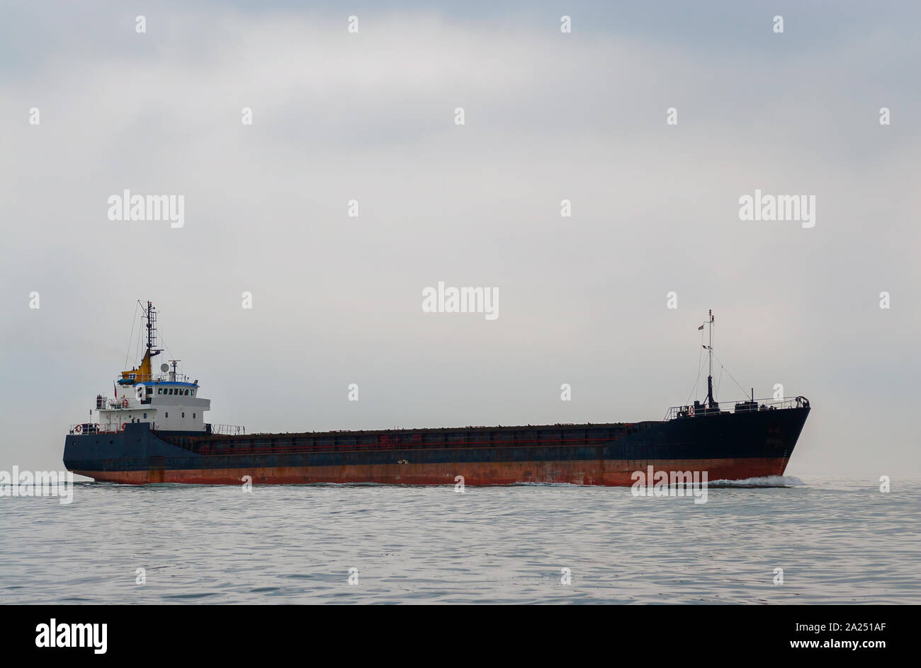 Oil or gas tanker ship sailing at sea Stock Photo - Alamy