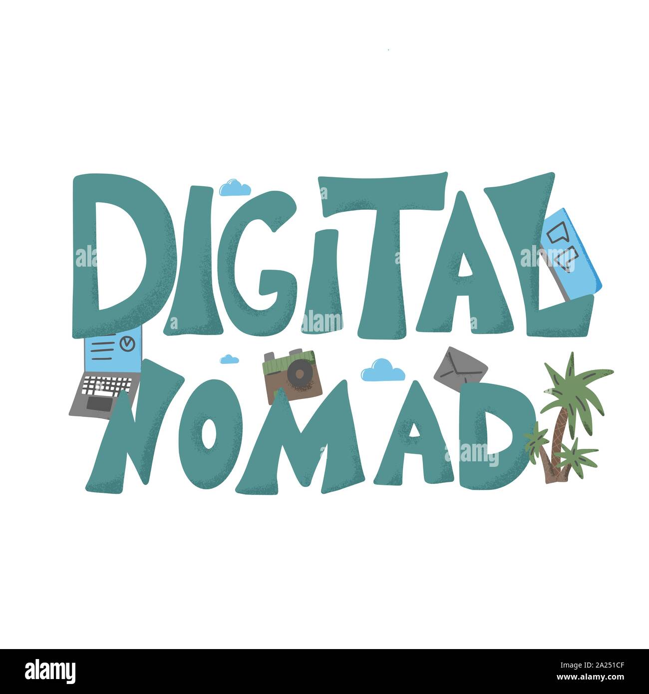 Digital nomad vector vectors hi-res stock photography and images - Alamy