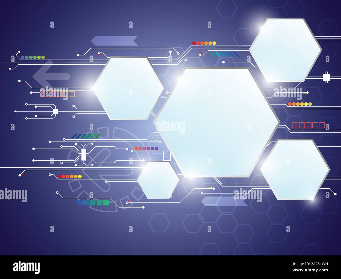 Vector background in the concept of technology Stock Vector Image & Art ...