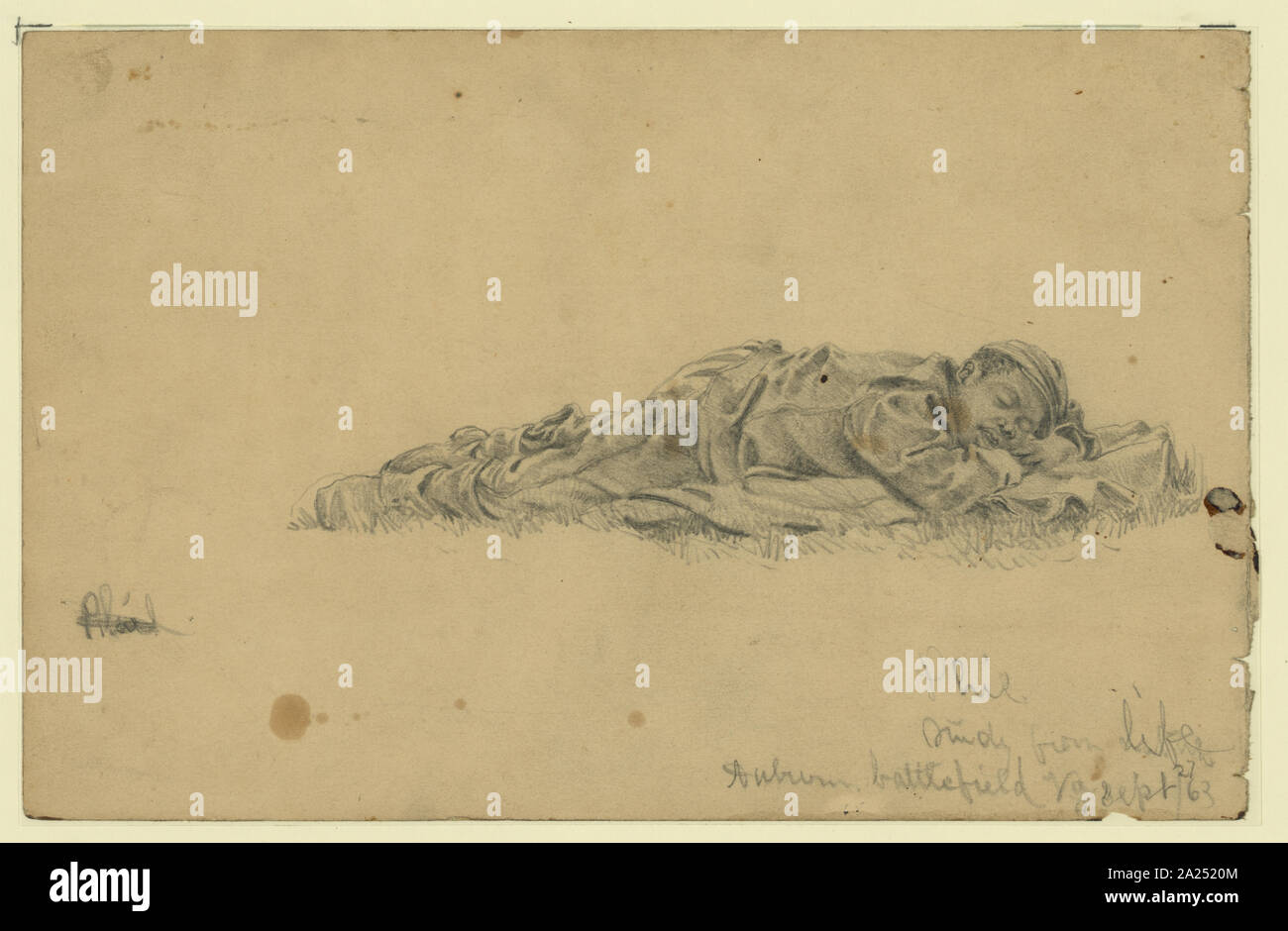 Phil, study from life, Auburn battlefield, Va Stock Photo - Alamy