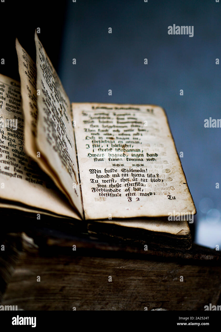A very old bible, in an old swedish language Stock Photo - Alamy