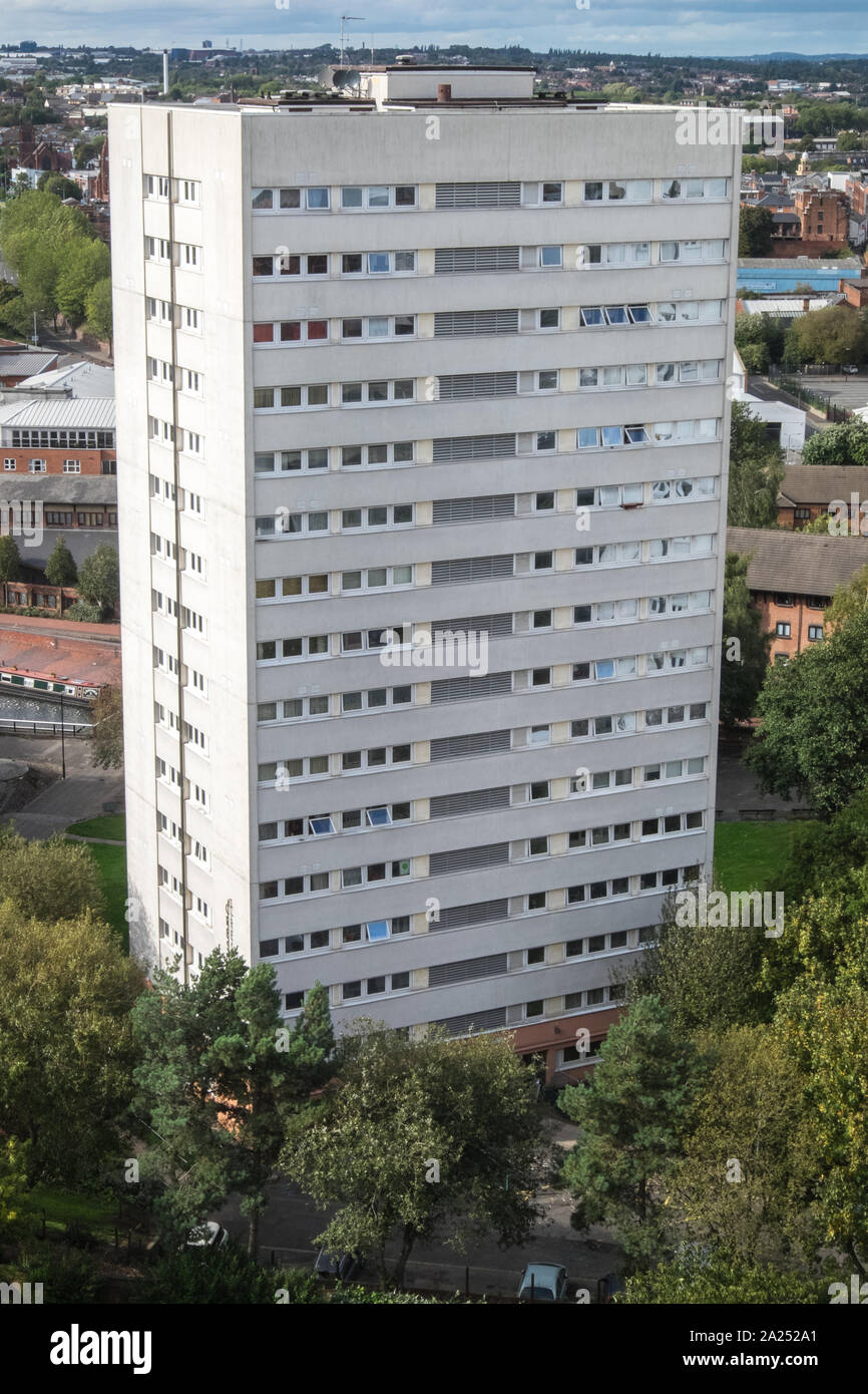 Skyline,block,of,flats,Tower block,blocks,from,rooftop garden,on,The ...