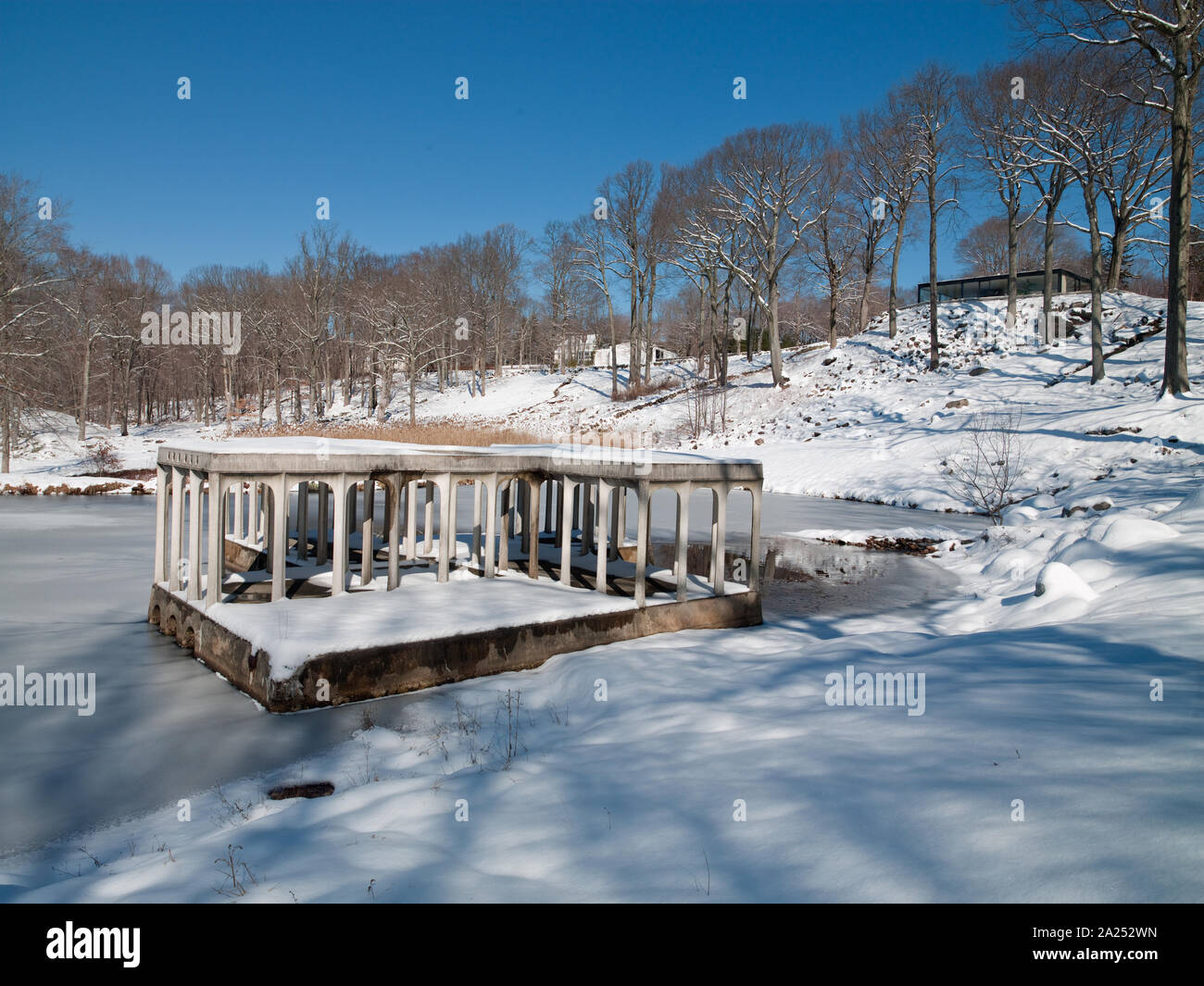 Philip Johnson's Glass House, New Canaan, Connecticut Stock Photo - Alamy