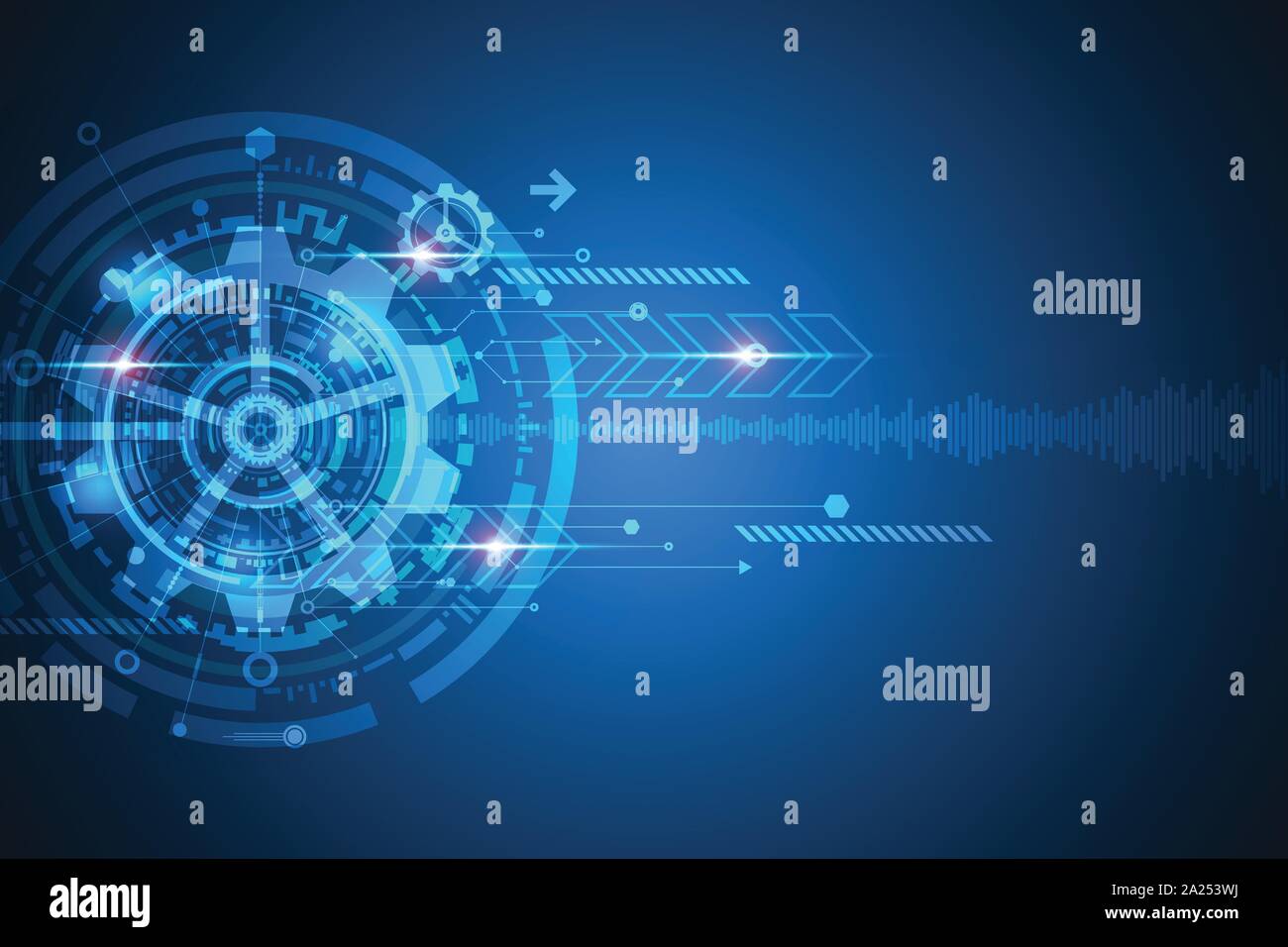 Vector background technology in the concept of gears Stock Vector Image ...