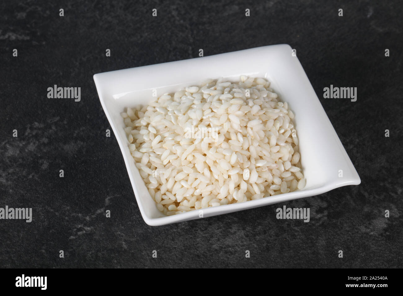 Raw Arborio rice for Italian risotto Stock Photo - Alamy