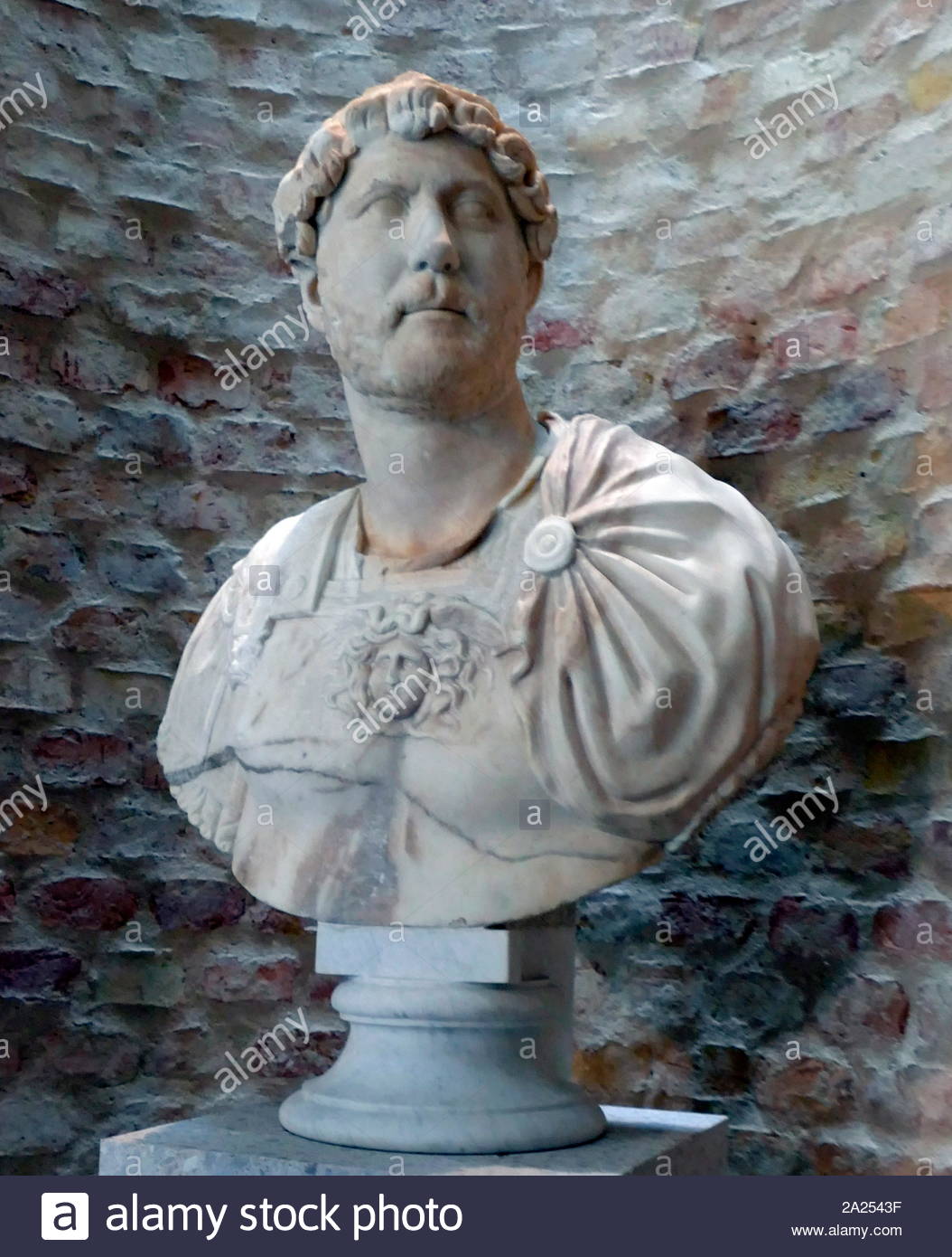 Bust of the Roman Emperor Hadrian 130 AD. Hadrian ( 76 - 10 July 138 ...