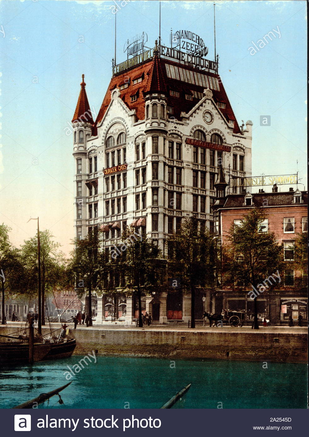 Postcard, 1900. Whitehouse (office building), Rotterdam, Holland Stock ...