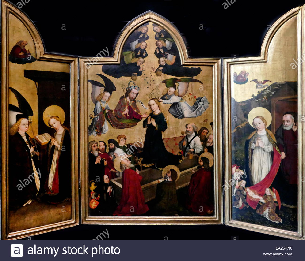 Panel from the Triptych of the Assumption and Coronation of the Virgin. Circa 1455. From St ...