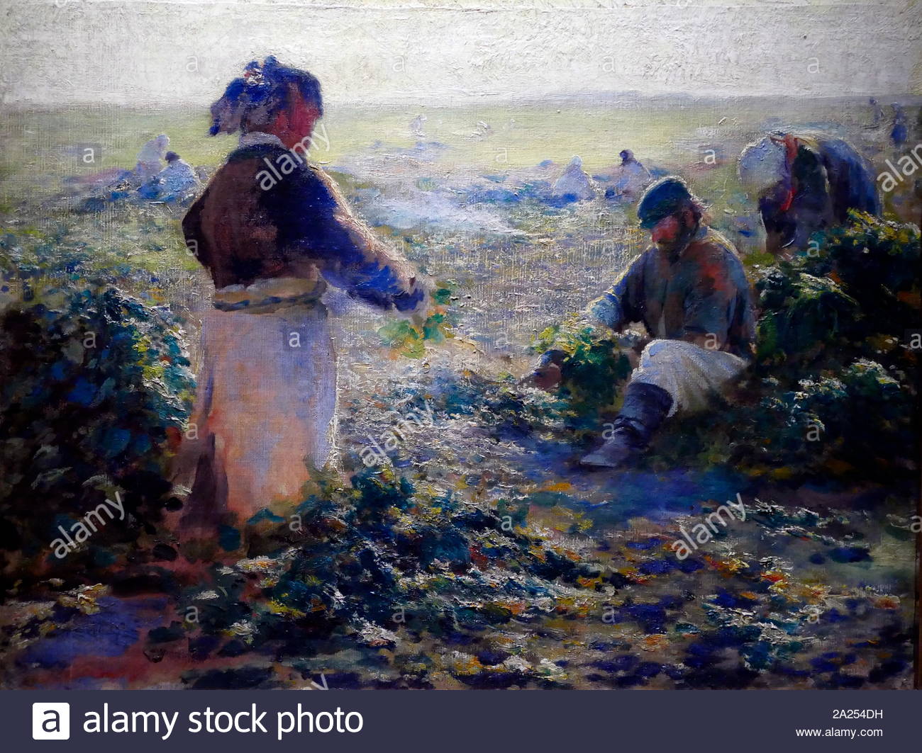 Beer Lifting' 1899 painted by Leon Wyczolkowski (1852-1936), painter ...
