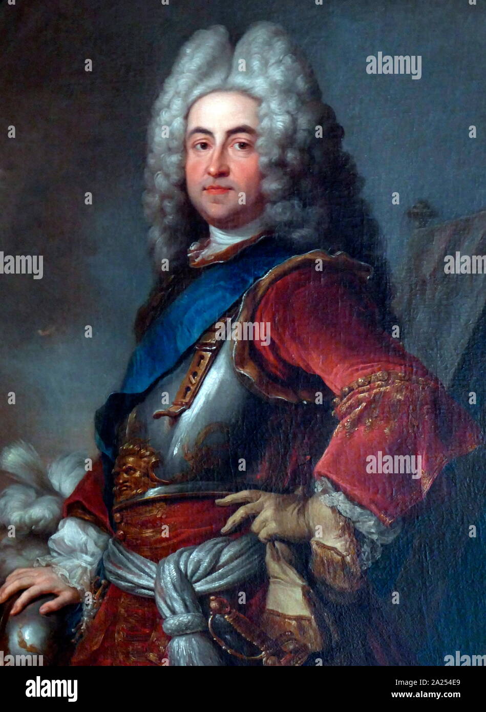 Portrait of Stanislaw Poniatowski (1676-1762). father of Stanislaw ...
