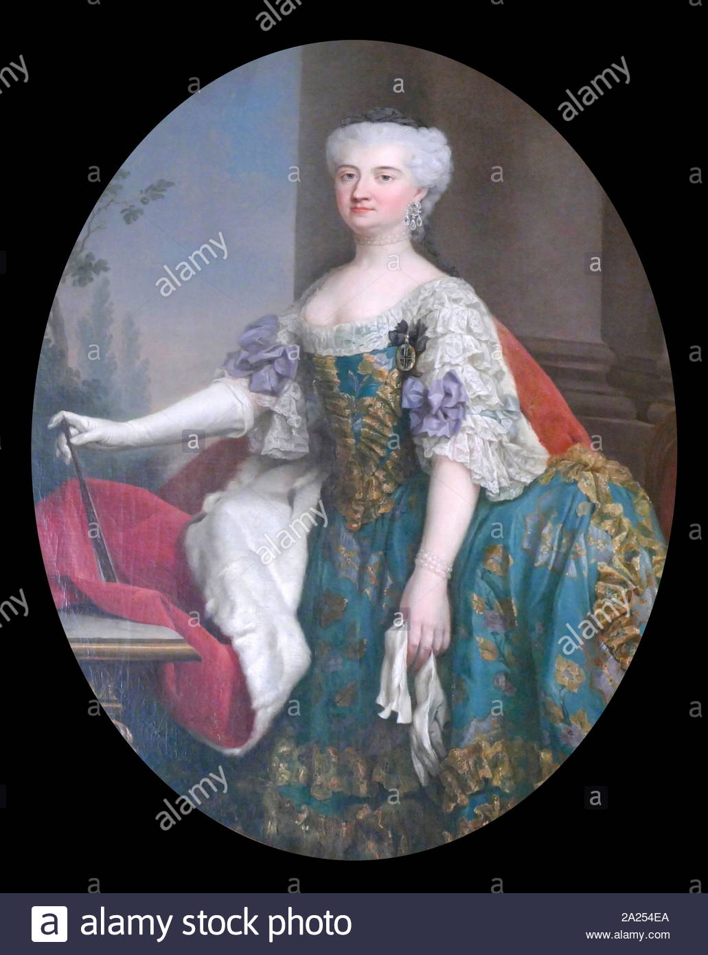 Portrait of Konstancja Czartoryska (1700-1759). circa 1775-1777. mother ...