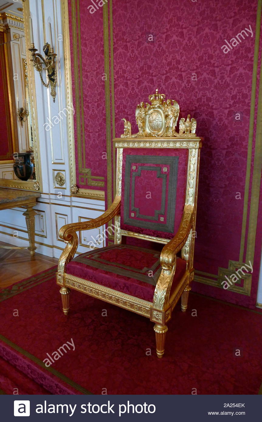 The Canaletto room, in the Royal Palace at Warsaw, Poland. Designed by ...