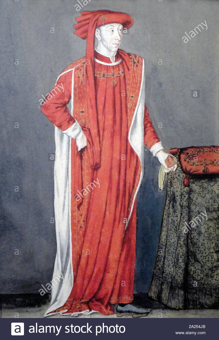 French school portrait of Philip the Good, Duke of Burgundy. Philip the ...