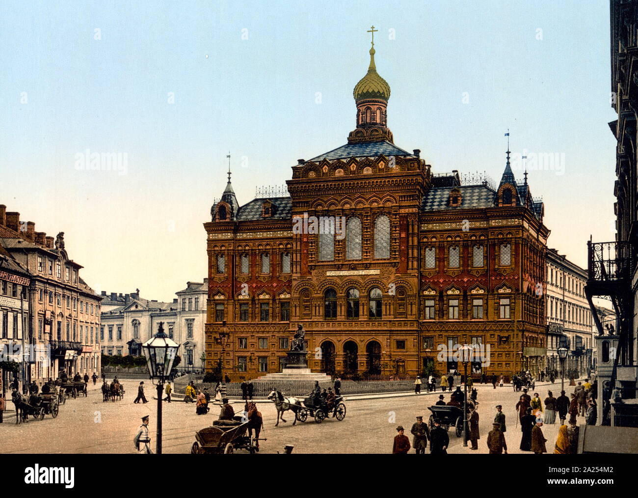 Copernicus Monument, Warsaw, Poland. photographed in 1900 Stock Photo ...