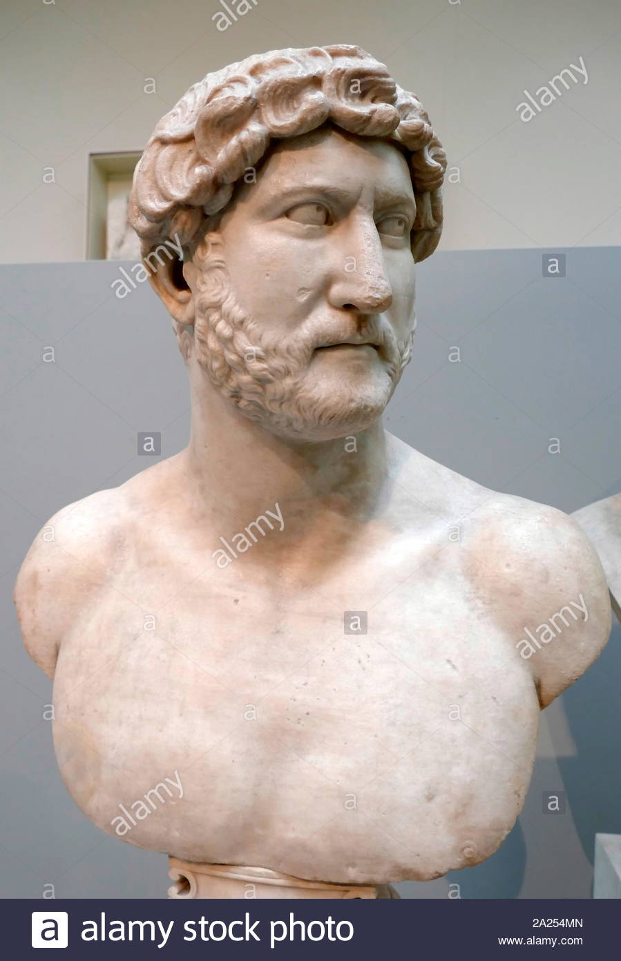 Bust of the Roman Emperor Hadrian 130 AD. Hadrian ( 76 - 10 July 138 ...