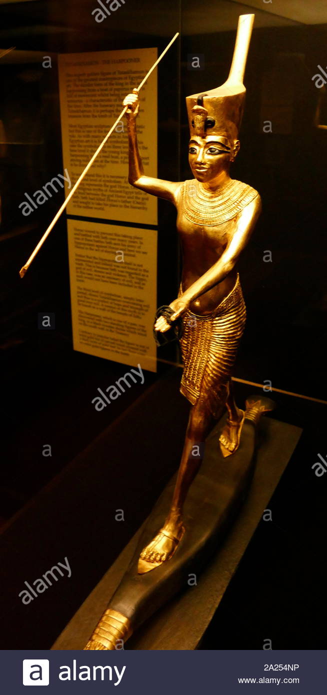 Tutankhamen as harpooner hi-res stock photography and images - Alamy