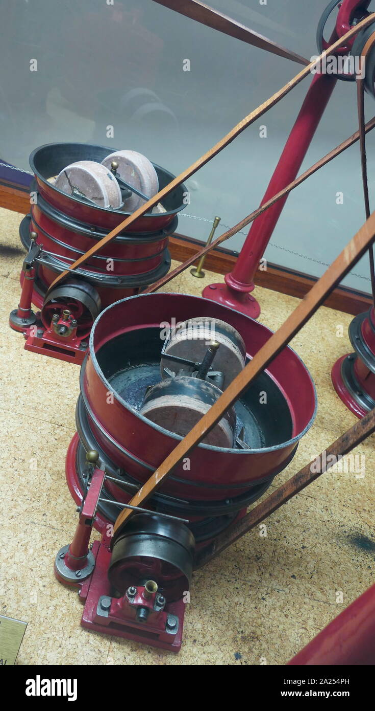 Chocolate manufacturing equipment at the Cadbury's factory, Birmingham ...