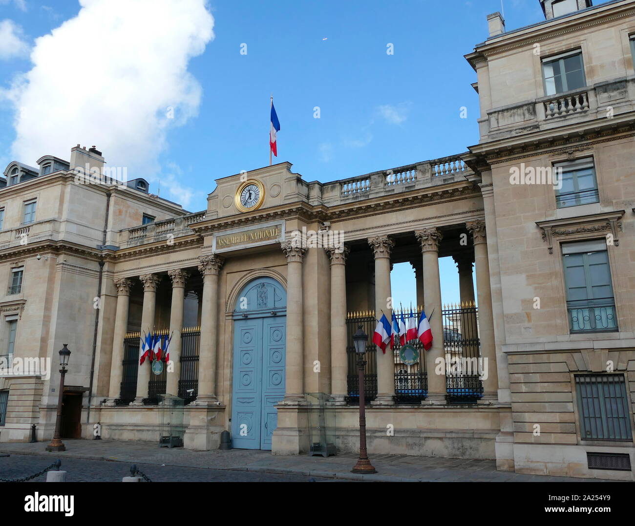 The Palais de Bourbon, (Assemble Nationale) in Paris, France Stock ...