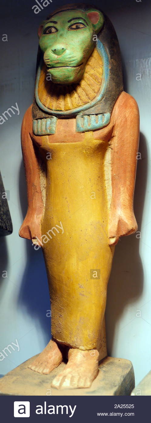 Replica goddess, Bast or Bastet of ancient Egyptian. As Bast, she was ...