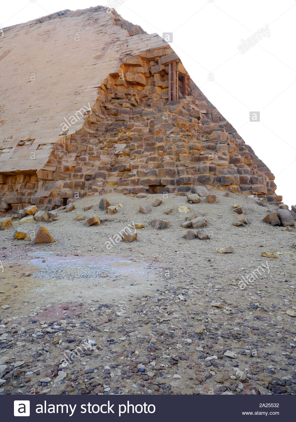 The Bent Pyramid is an ancient Egyptian pyramid located at the royal ...