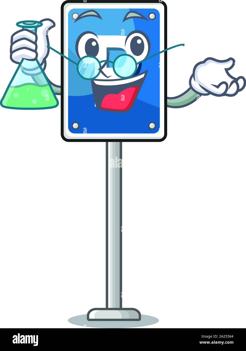 Professor toy parking sign on character table Stock Vector Image & Art ...