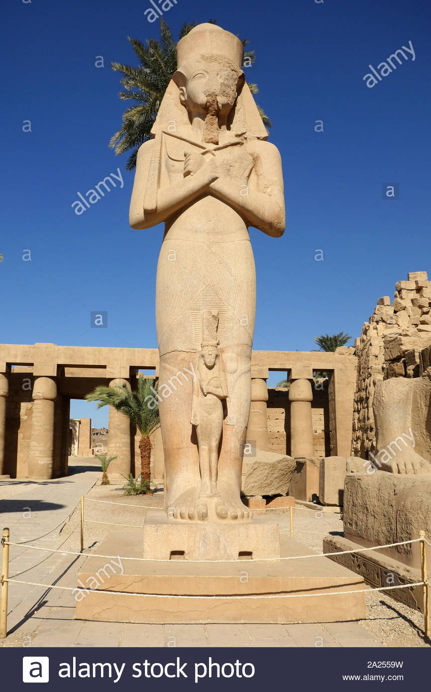 Statue of Pinedjem I; High Priest of Amun at Thebes in Ancient Egypt from 1070 to 1032 BC and ...