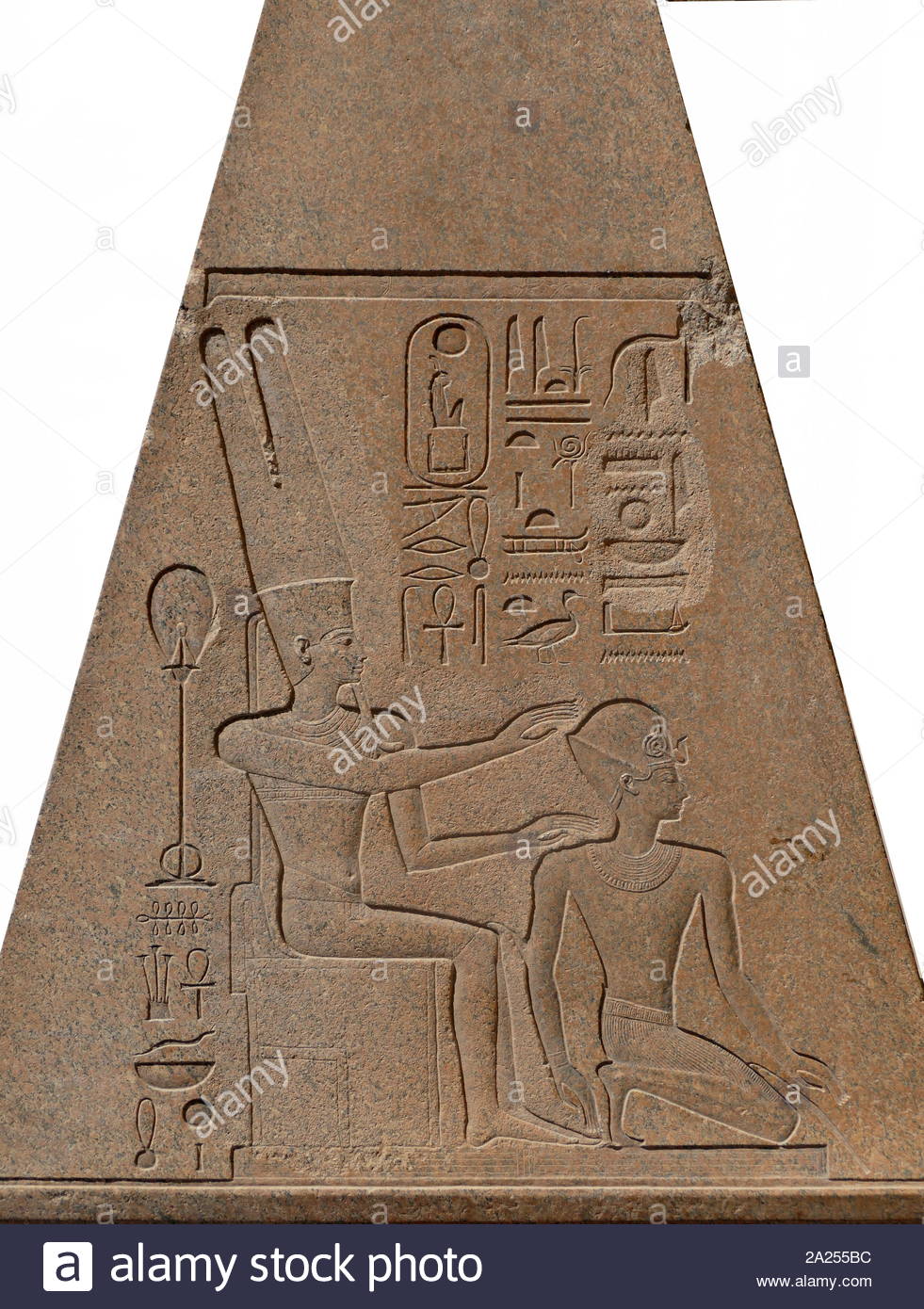 obelisk at Karnak Temple Complex, in Luxor, Egypt. Construction at the ...