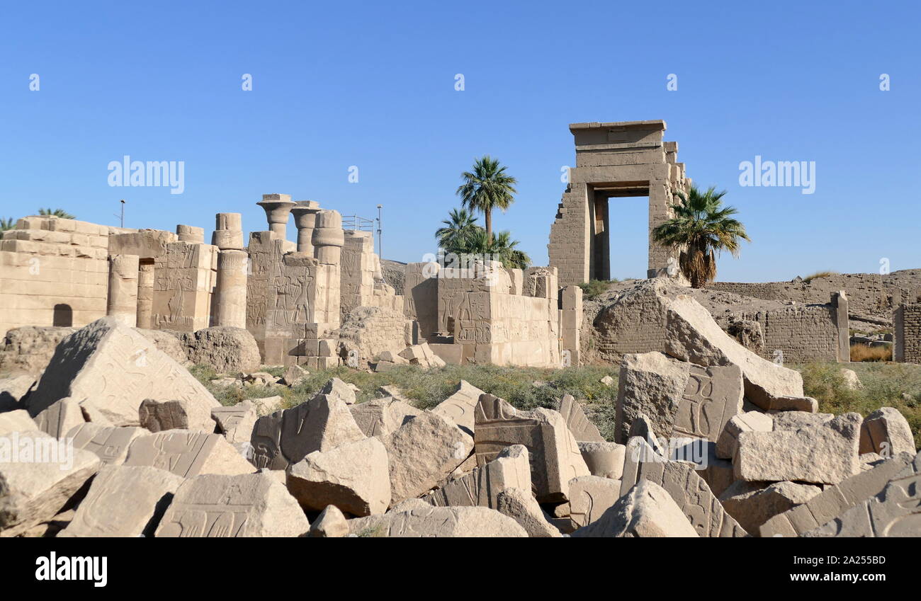 Karnak Temple Complex, in Luxor, Egypt. Construction at the complex ...