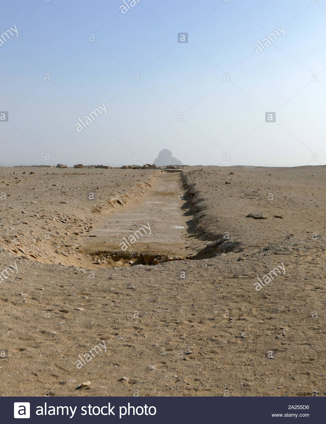 The Pyramid of Amenemhat III, at Dasher, Egypt. The Black Pyramid was ...