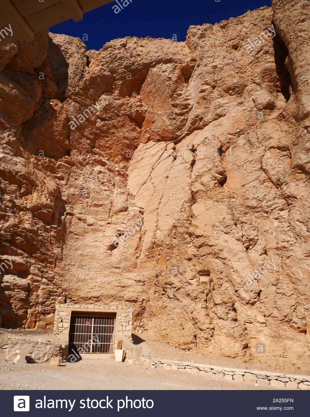 Entrance to Tomb KV47, in the Valley of the Kings in Egypt, used for the burial of Pharaoh ...