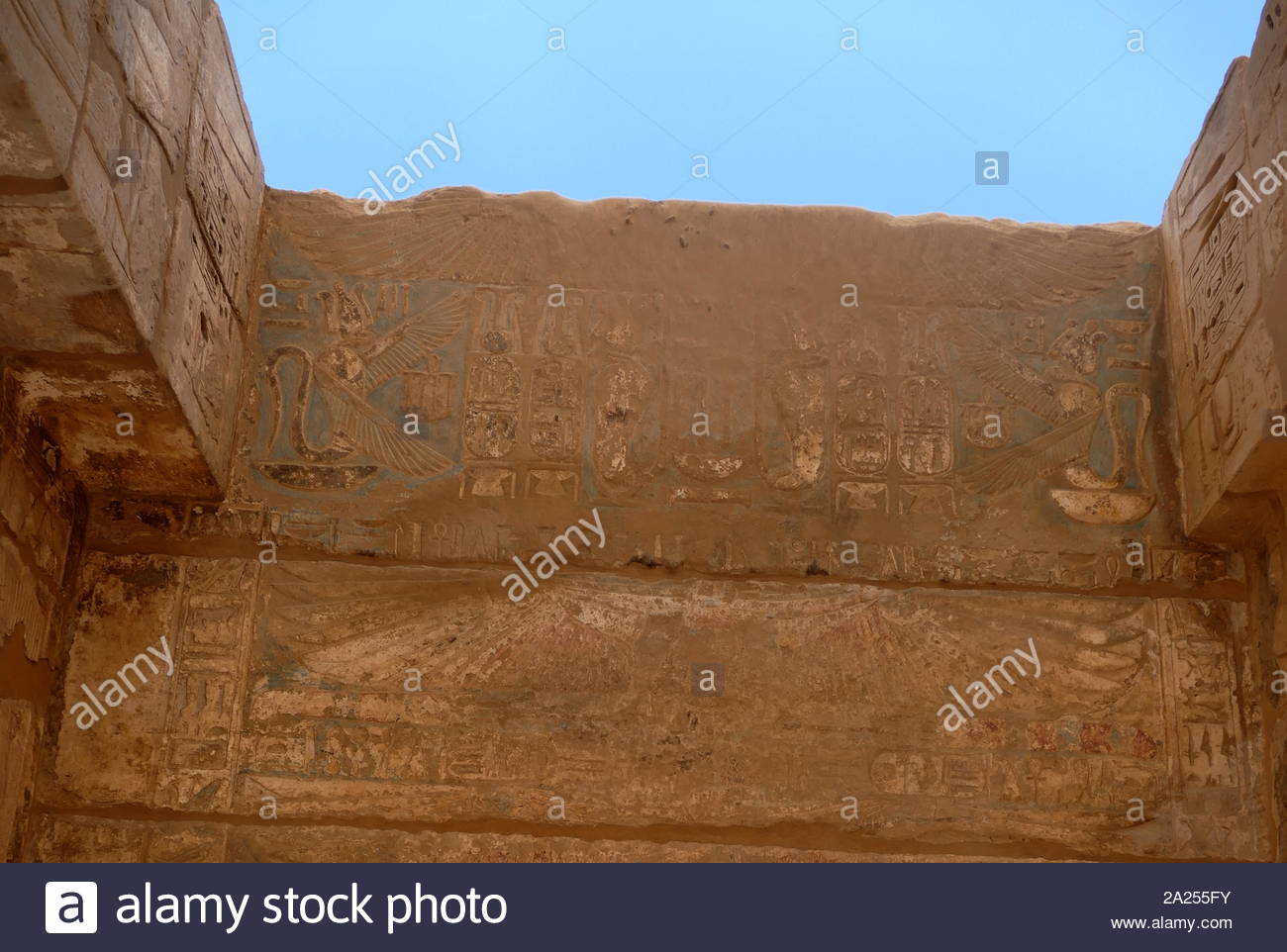 Mortuary Temple of Ramesses III at the Temple of Amun, (Djeser Set) dating to the 18th Dynasty ...
