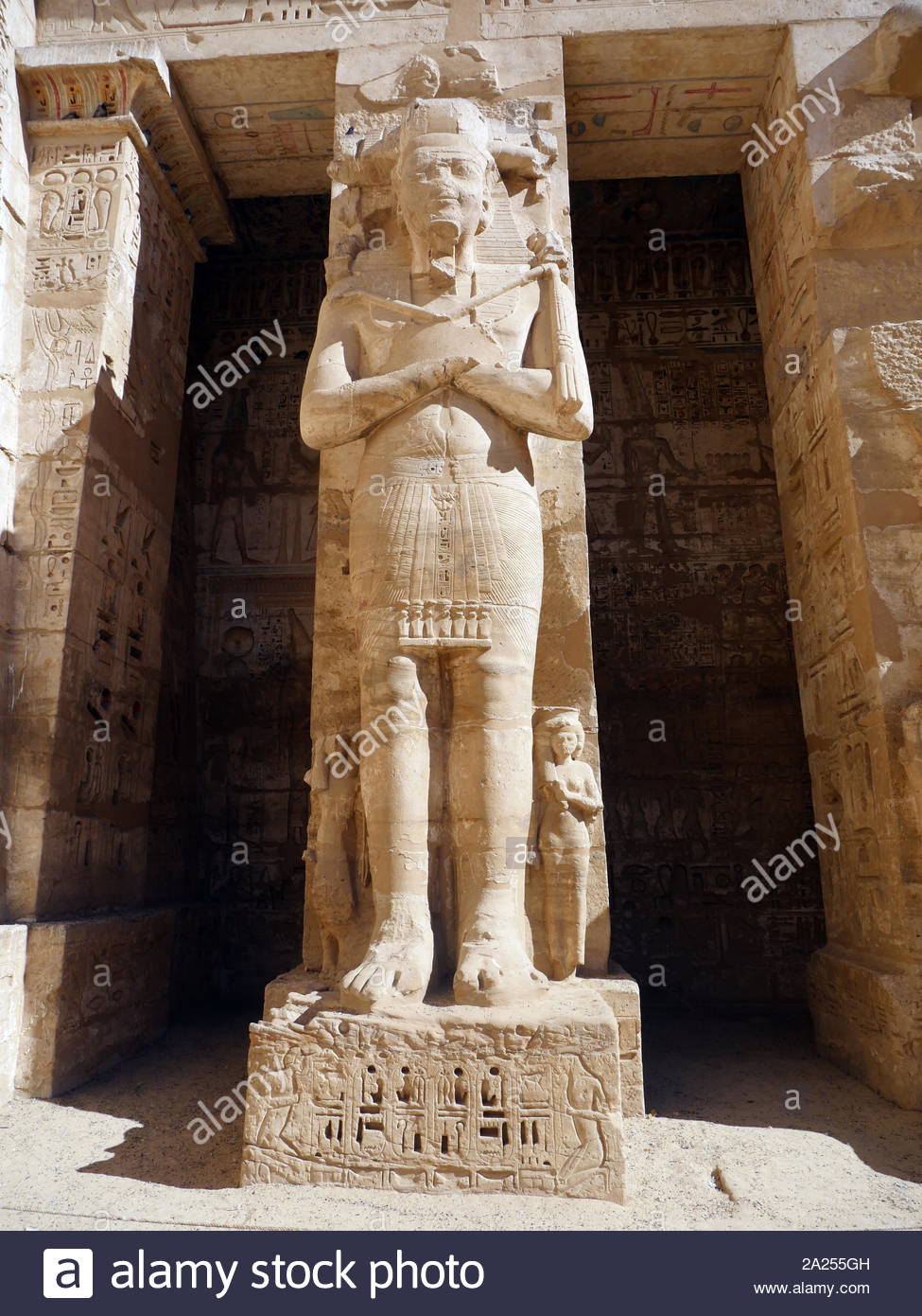 Mortuary Temple of Ramesses III at the Temple of Amun, (Djeser Set) dating to the 18th Dynasty ...