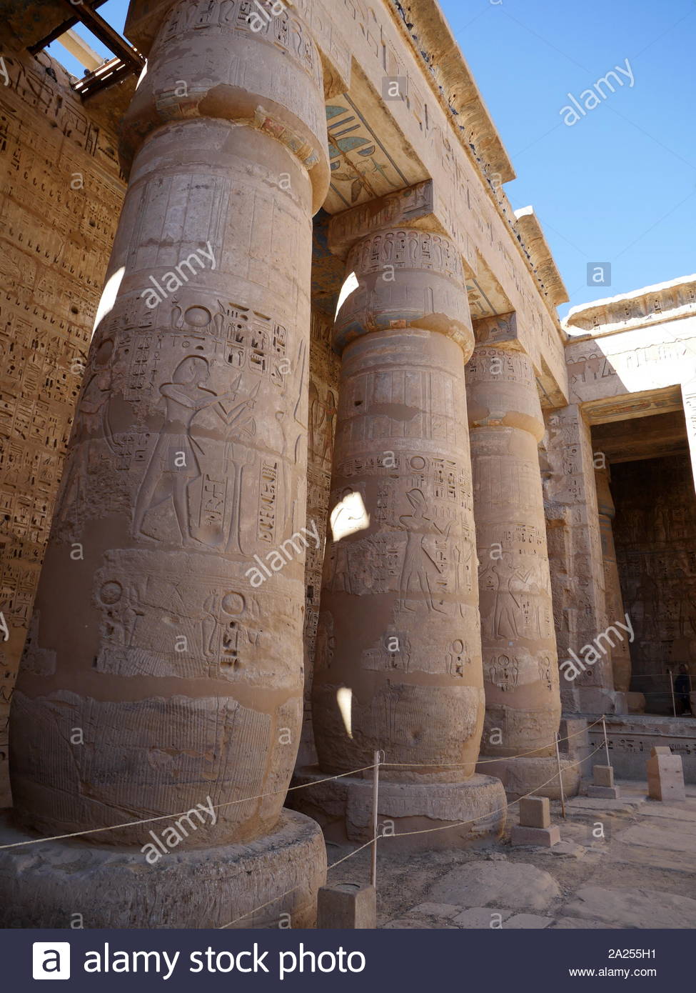 Mortuary Temple of Ramesses III at the Temple of Amun, (Djeser Set) dating to the 18th Dynasty ...