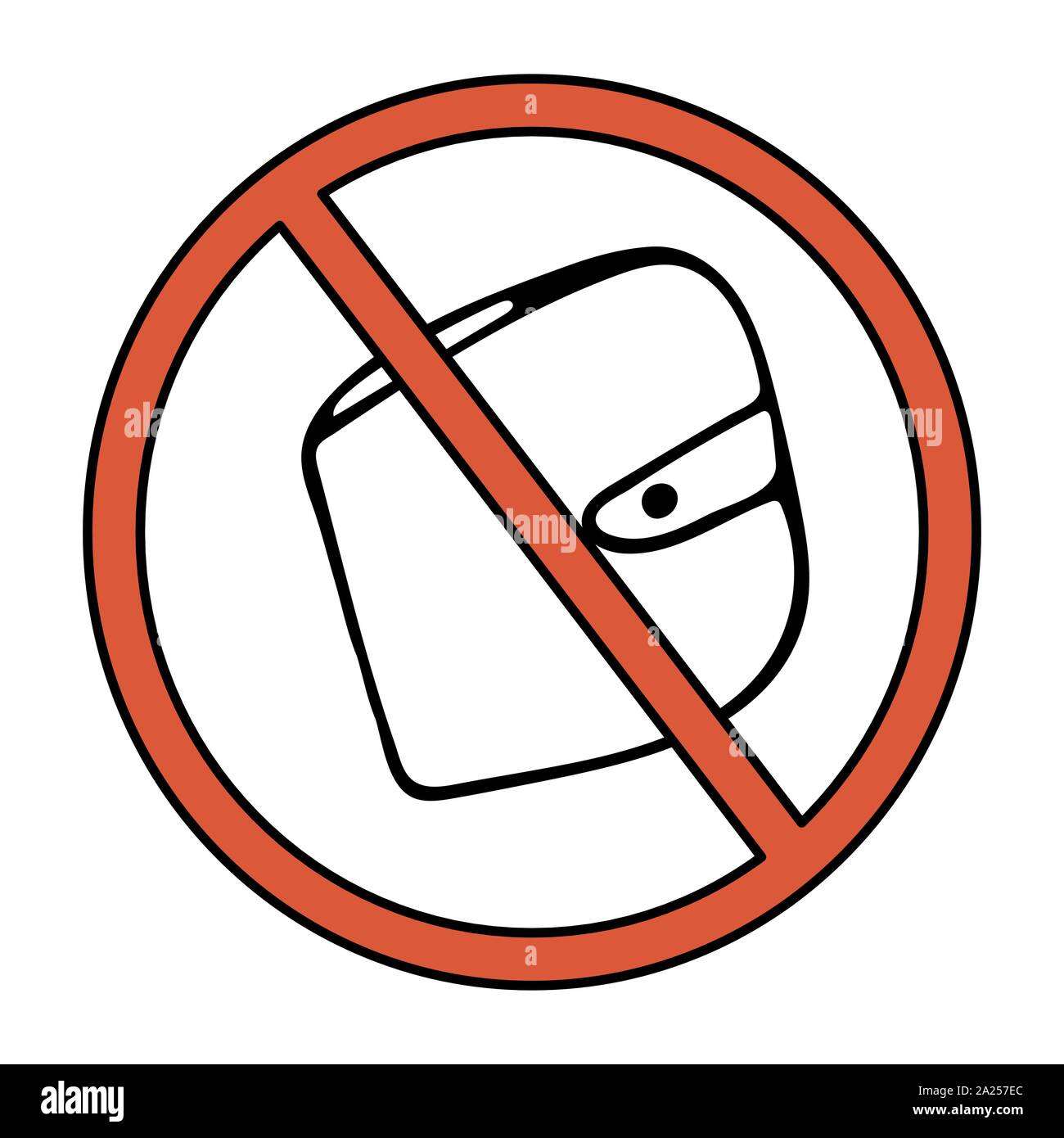 Buy nothing symbol. Forbiddance purchase sign. Vector illustration ...